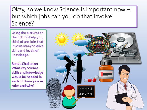 Careers in English, Maths and Science | Teaching Resources