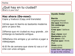 Lesson 49 Spanish. What is in your city? que hay en tu ciudad ...