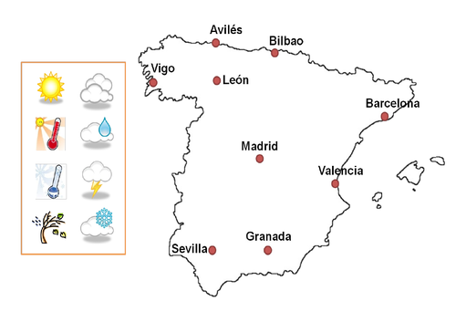 Lesson 51 Spanish. Weather. Seasons Que tiempo hace? | Teaching Resources