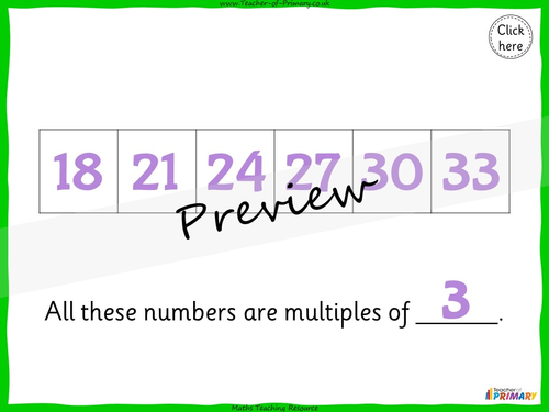 Identifying Multiples - Year 5 | Teaching Resources