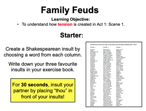 Romeo and Juliet (Shakespeare) - KS3 | Teaching Resources