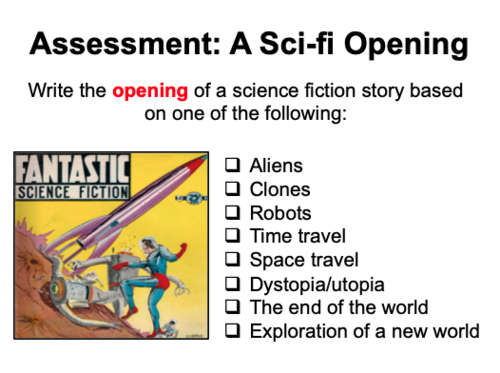 Science Fiction Writing - KS3 | Teaching Resources