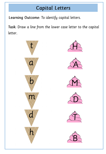 Capital Letters Worksheets | Teaching Resources