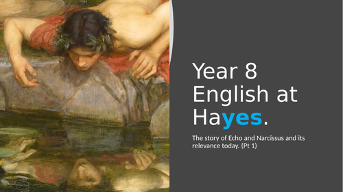STORY TELLING GREEK MYTHS ECHO & NARCISSUS | Teaching Resources