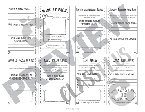 Día de la Familia actividad de escritura reflexiva, Mi familia es ...