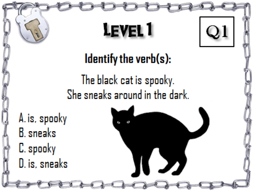 Parts of Speech Activity: Grammar Escape Room Halloween | Teaching ...