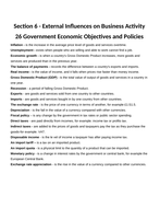 IGCSE - Business Studies - Section 6 - External Influences on Business ...