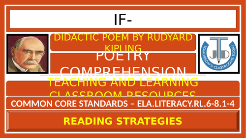 IF- BY RUDYARD KIPLING - DIDACTIC POEM - POWERPOINT PRESENTATION ...