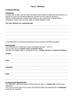 IB Business Management - Unit 4 - Marketing – Worksheets | Teaching ...
