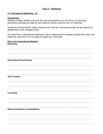 IB Business Management - Unit 4 - Marketing – Worksheets | Teaching ...