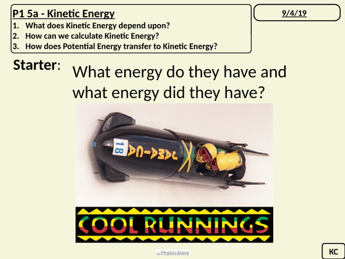 KS4 GCSE Physics AQA P1 5a Kinetic Energy and Elastic Energy Stores ...