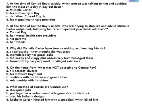 Michelle Carter Text Message Suicide Case Conrad Roy Manslaughter ...