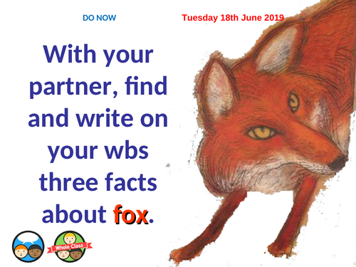 FOX_Margaret_Wild_planning_LOs_pptlessons | Teaching Resources