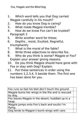FOX_Margaret_Wild_planning_LOs_pptlessons | Teaching Resources