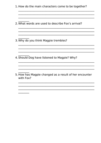 FOX_Margaret_Wild_planning_LOs_pptlessons | Teaching Resources