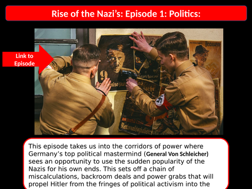 BBC Rise of the Nazis: Episode 1: Politics Worksheet | Teaching Resources