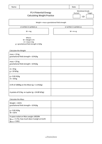 KS4 GCSE Physics AQA P1 Conservation and Dissipation of Energy - 22 WS ...