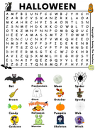 Halloween Word Search Activity | Teaching Resources