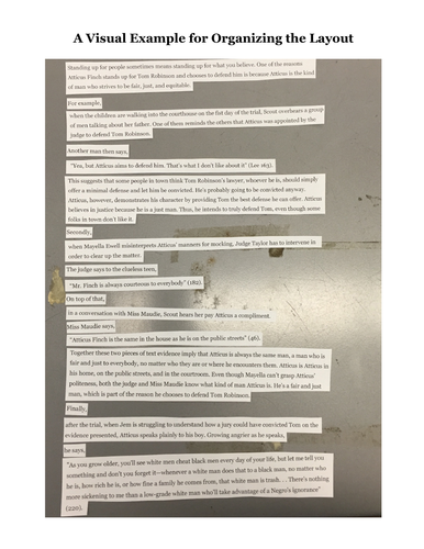 To Kill A Mockingbird — Presenting Text Evidence Writing Unit — 80 ...