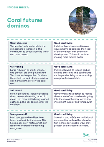 Coral Oceans KS2: Human impact on the reef | Teaching Resources