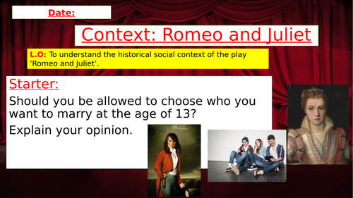 Romeo and Juliet KS3 Full SOW | Teaching Resources