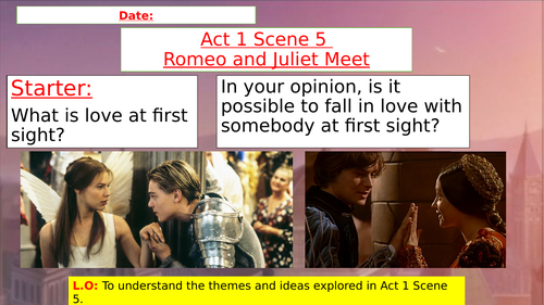Romeo and Juliet KS3 Full SOW | Teaching Resources