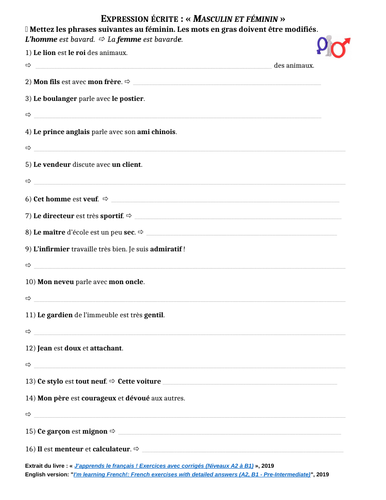 French basics: ÊTRE et AVOIR, ALLER, singulier et pluriel, masculin et ...