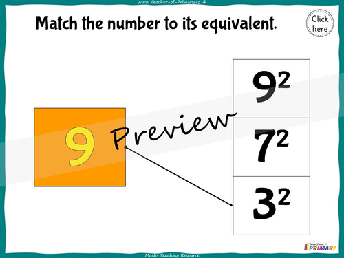 Square Numbers - Year 5 | Teaching Resources
