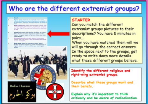 Extremism | Teaching Resources