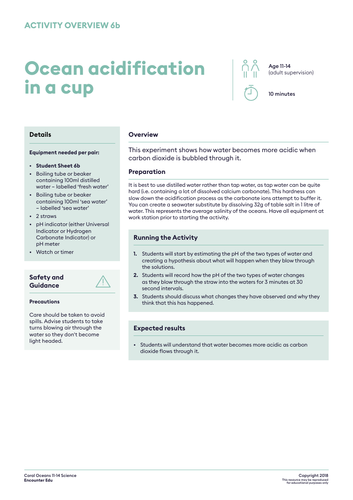 Coral Oceans: KS3: Human impact on coral reefs | Teaching Resources