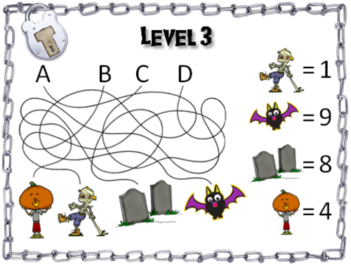 Prepositions Activity: Grammar Escape Room Halloween | Teaching Resources