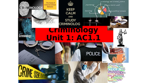 Criminology Eduqas/WJEC- Level 3(New Spec)Unit 1 Changing Awareness of ... Criminology Eduqas/WJEC- Level 3(New Spec)Unit 1 Changing Awareness of ...