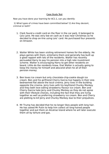 Criminology Eduqas/WJEC- Level 3(New Spec)Unit 1 Changing Awareness of ... Criminology Eduqas/WJEC- Level 3(New Spec)Unit 1 Changing Awareness of ...