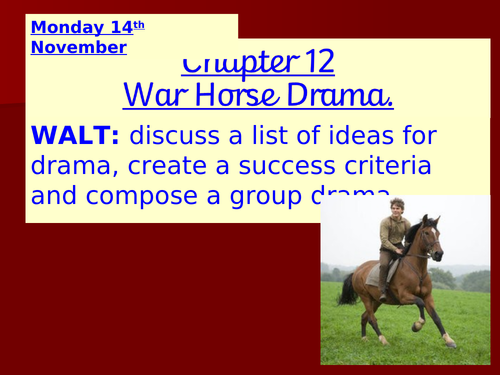 WAR HORSE by Michale Morpurgo ~ Ready-to-use lessons for Chapters 1 ...