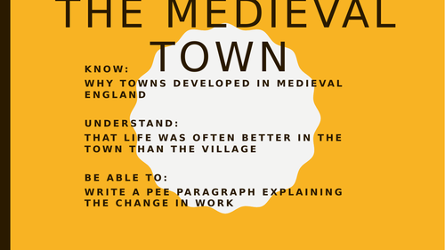 Medieval Village Personal Project y7 | Teaching Resources