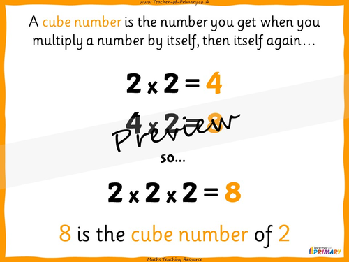 Cube Numbers - Year 5 | Teaching Resources