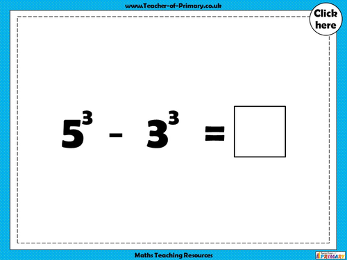 Cube Numbers - Year 5 | Teaching Resources