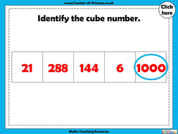 Cube Numbers - Year 5 | Teaching Resources
