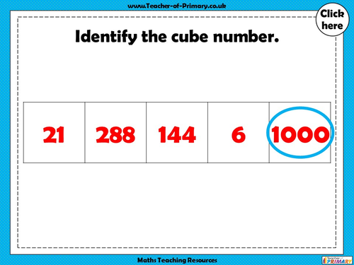 Cube Numbers - Year 5 | Teaching Resources