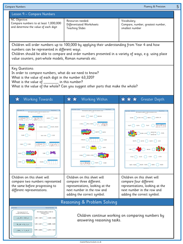 Year 5- Week 2 Place Value Differentiated Sheets- White Rose Style ...