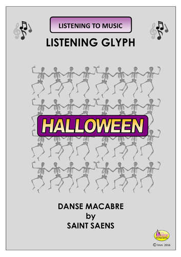 Listening Glyph - HALLOWEEN - "DANSE MACABRE" | Teaching Resources