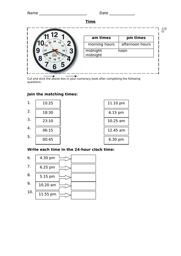 Year 3 Time Planning and Resources | Teaching Resources