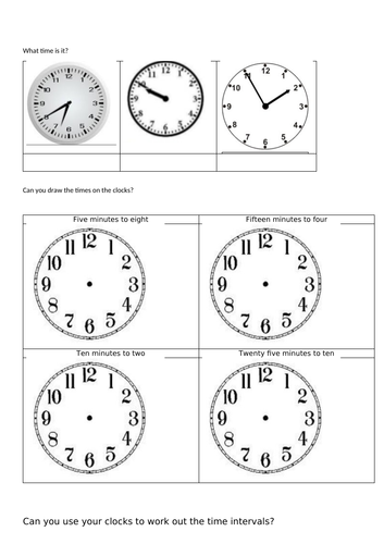 Year 3 Time Planning and Resources | Teaching Resources