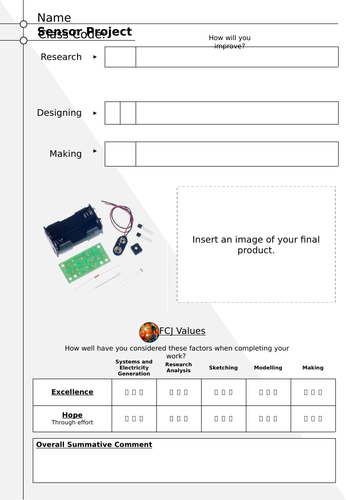 KS3 Dark-Activated Lamp Project | Teaching Resources