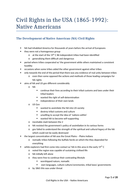 A Level History - Civil Rights in the USA: Native Americans Revision ...