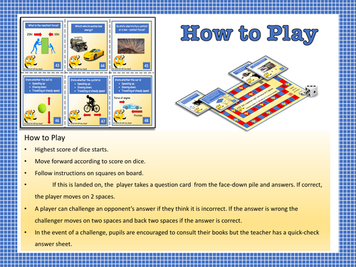 Forces - 48 Question Board Game KS3 | Teaching Resources