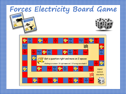 Forces - 48 Question Board Game KS3 | Teaching Resources