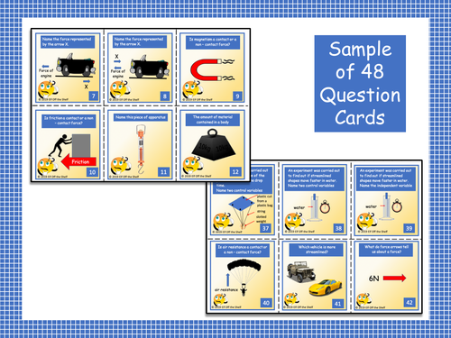 Forces - 48 Question Board Game KS3 | Teaching Resources
