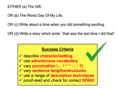 Creative Writing - GCSE Eduqas - KS4 | Teaching Resources