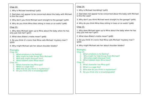 Guided Reading Planning and Resources based on Skellig by David Almond ...